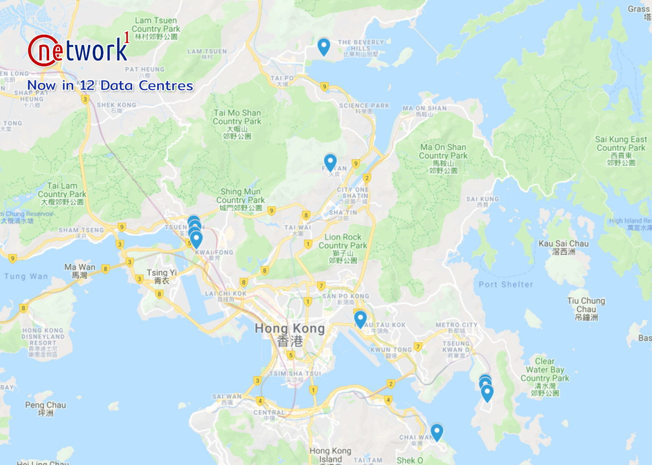 Coverage Extended to 12 Data Centres in Hong Kong - OneNetwork